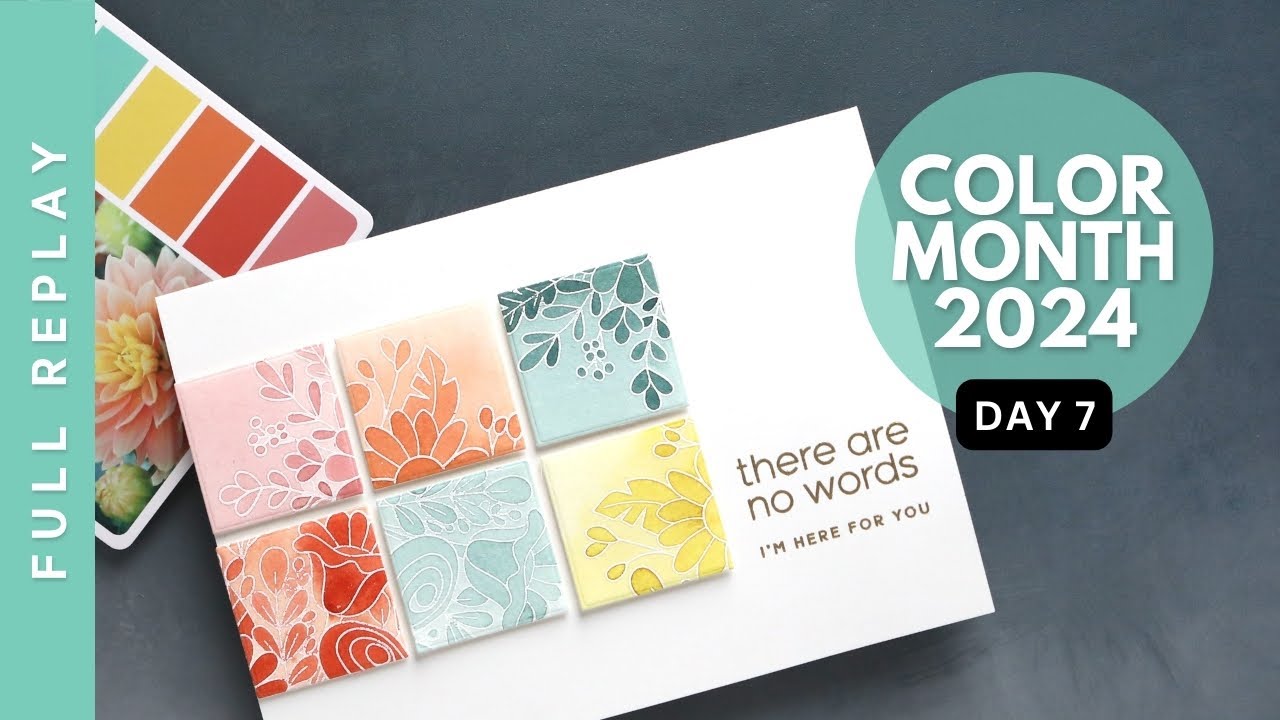🔴 LIVE REPLAY - Color Month 2024 - Day 7 - Monochromatic Color Squares ...