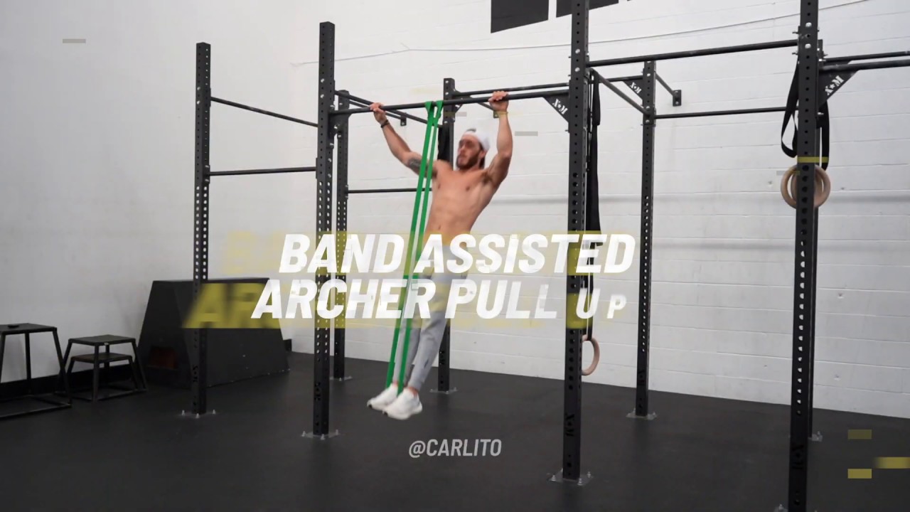 BAND ASSISTED ARCHER PULL UPS - HRDR Exercise Video Library - YouTube