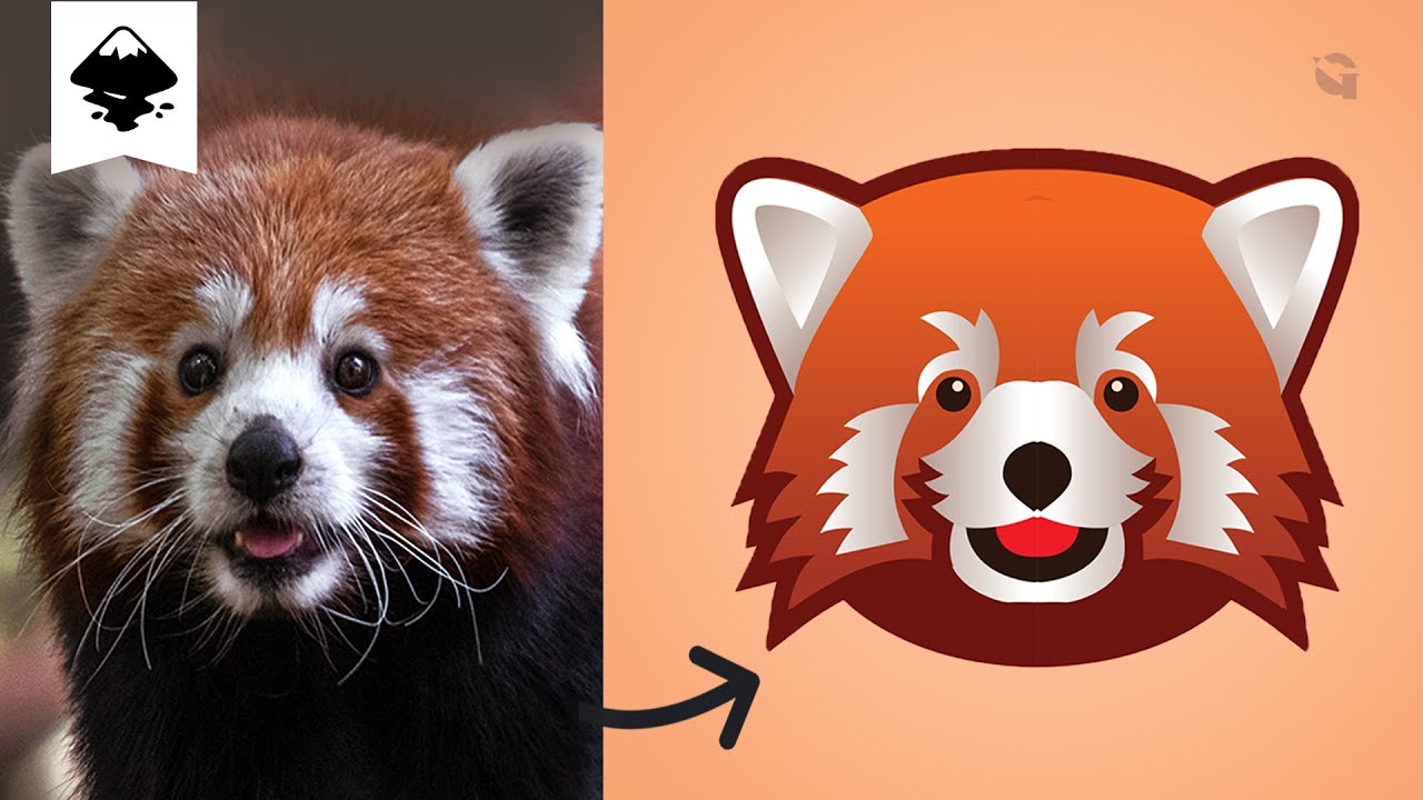 Inkscape | Inkscape Logo Design | Red Panda - YouTube