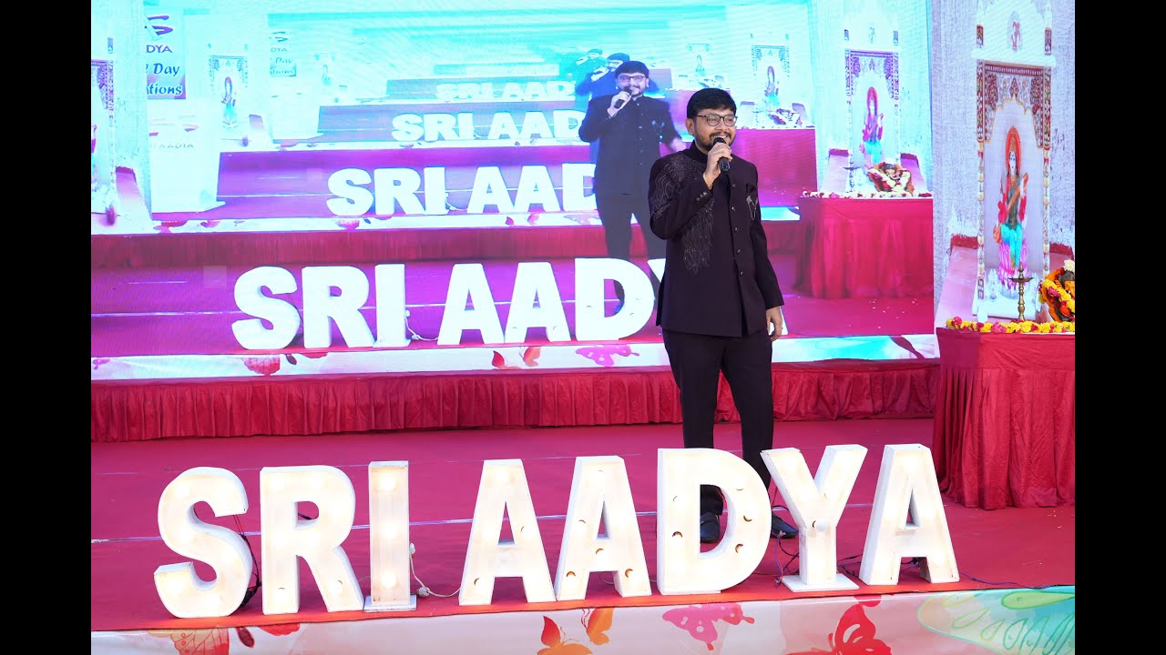 FOUNDER AND MD of SRI AADYA JUNIOR COLLEGE speech at 4th-anniversary ...