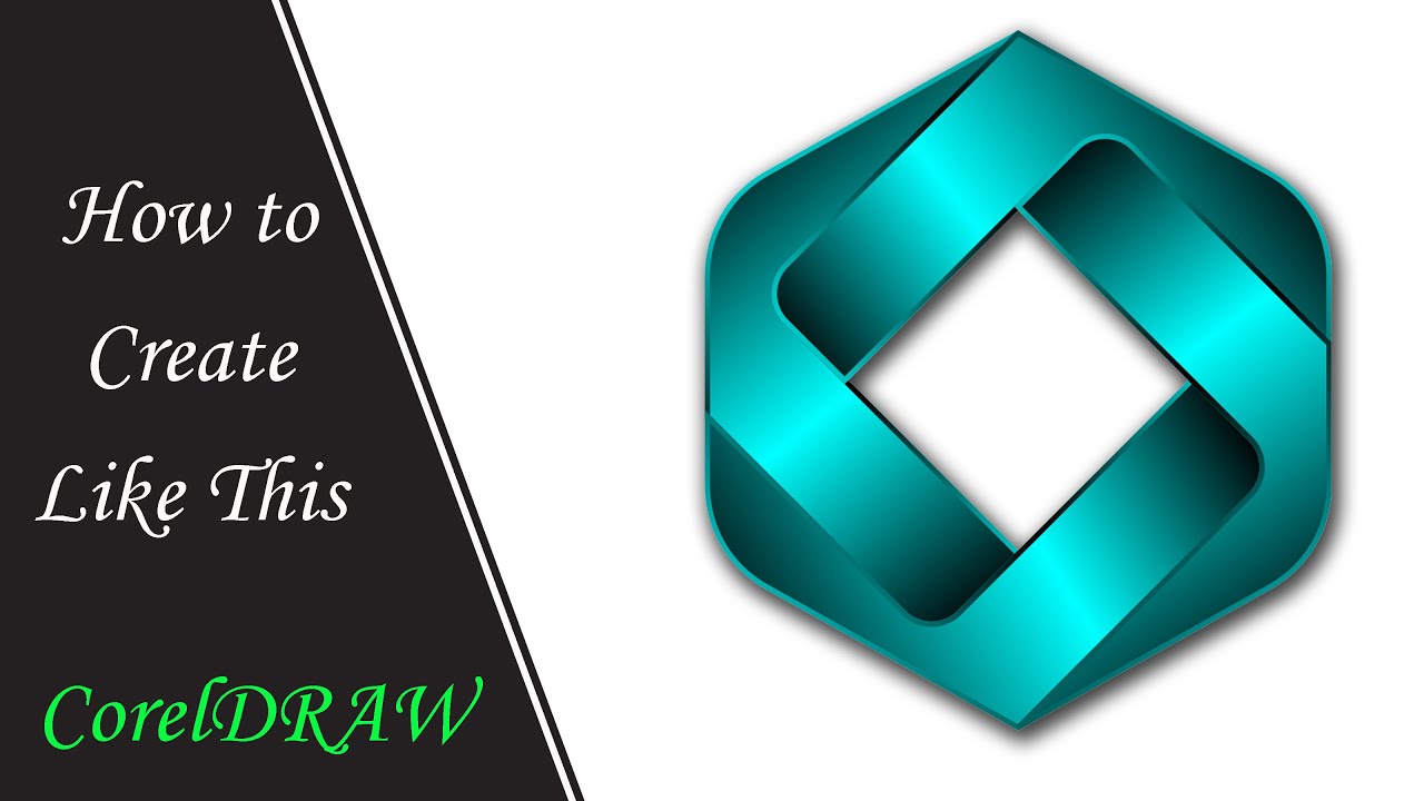 Modern Polygon Logo Design in CorelDRAW || How To Make a Hexagon Logo Design in Tutorials - YouTube