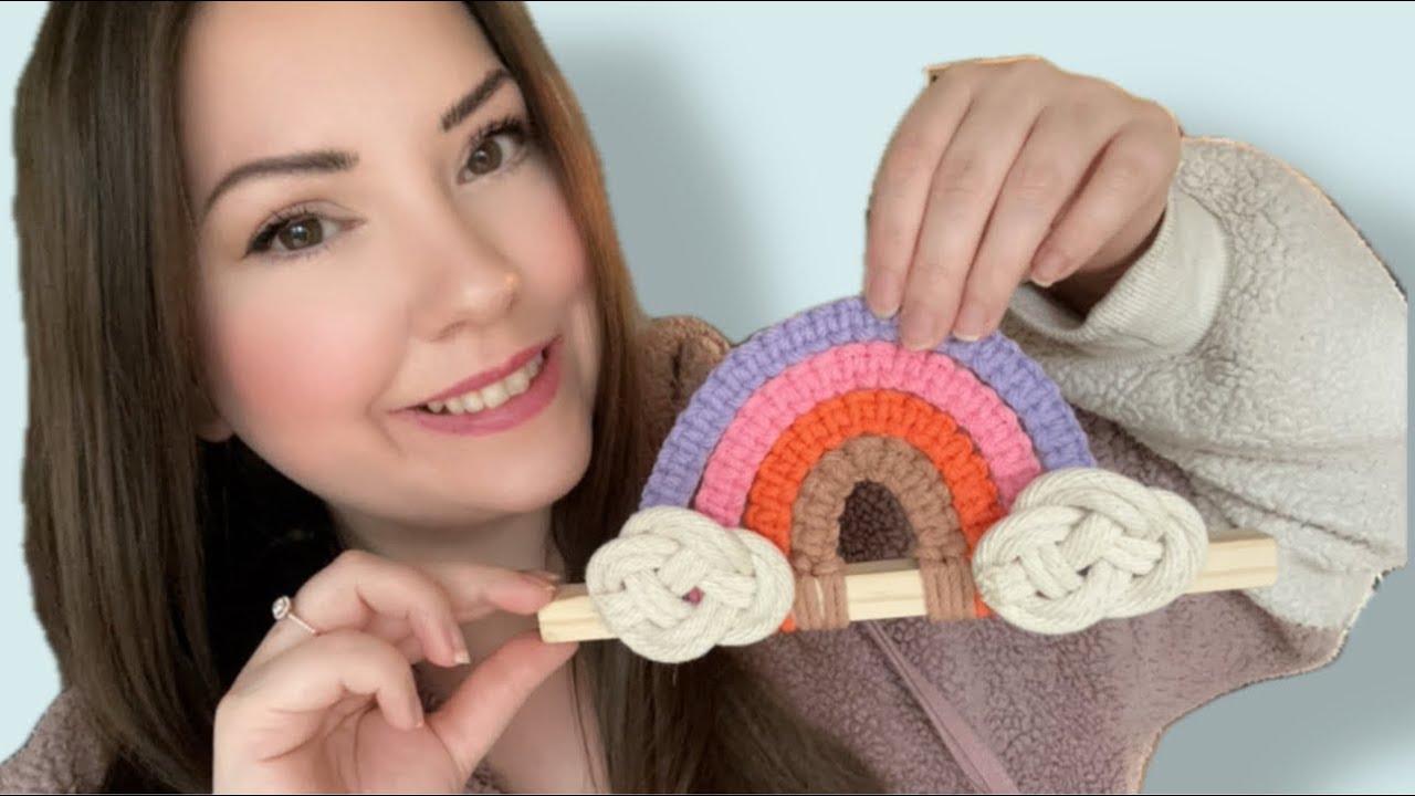 DIY MACRAME | Macramé Rainbow (that stands up!) - YouTube