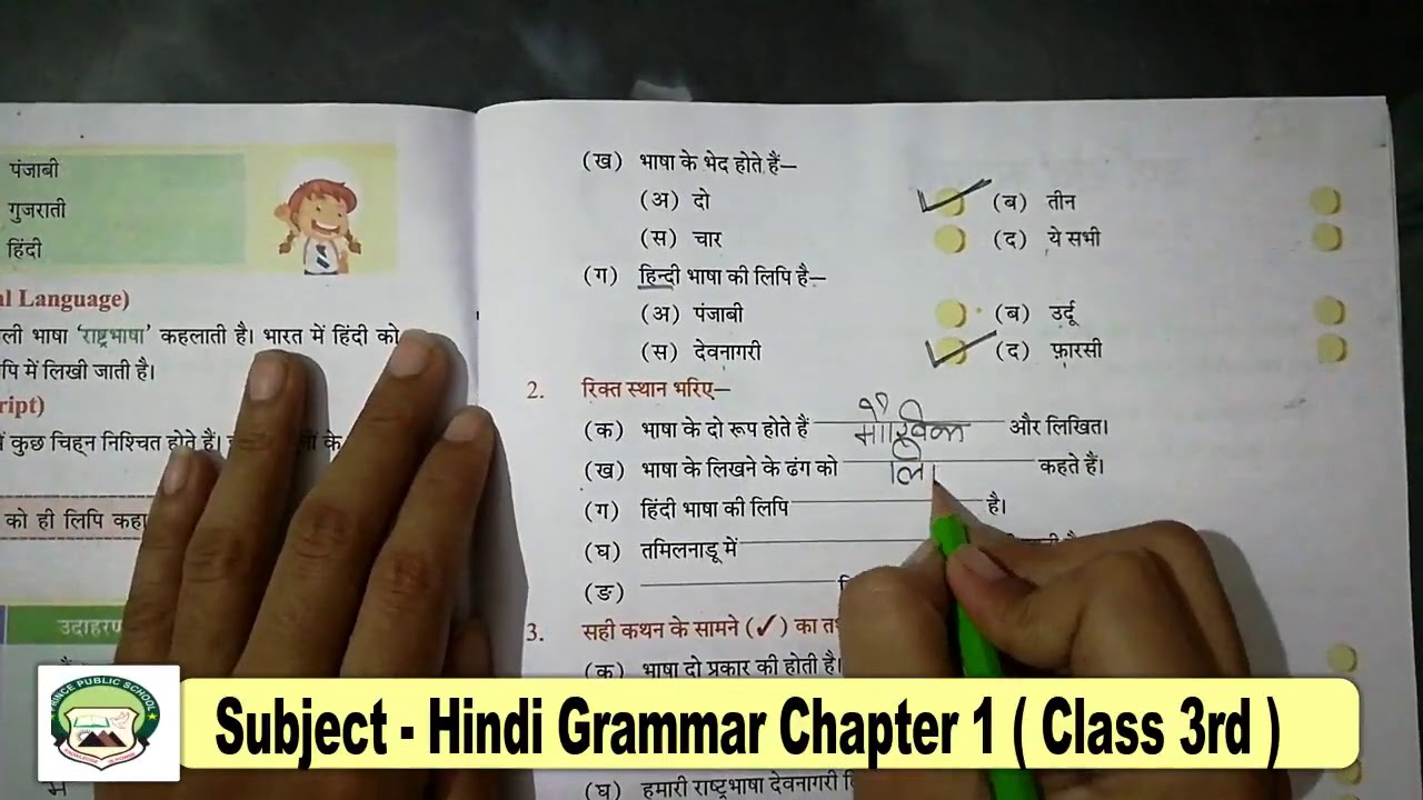 Class 3rd Subject Hindi Grammar Chapter 1 Part 1 YouTube Class 3rd Subject Hindi Grammar Chapter 1 Part 1 YouTube