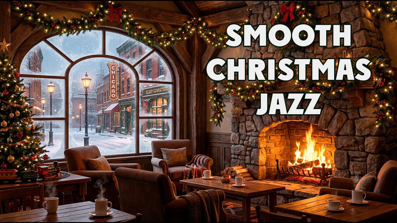 Christmas Jazz Music in a Cozy Winter Coffee Shop FINAL #christmasmusic ...