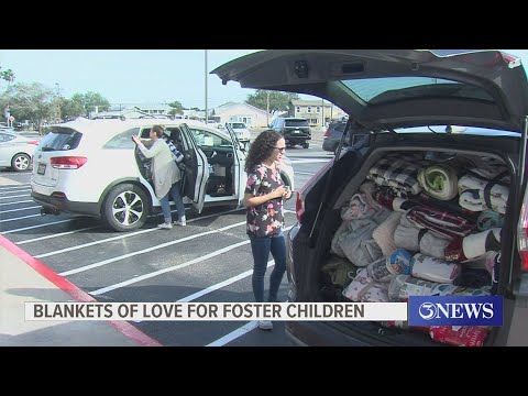 Agape Ranch gets new blanket donation for foster-care children - YouTube
