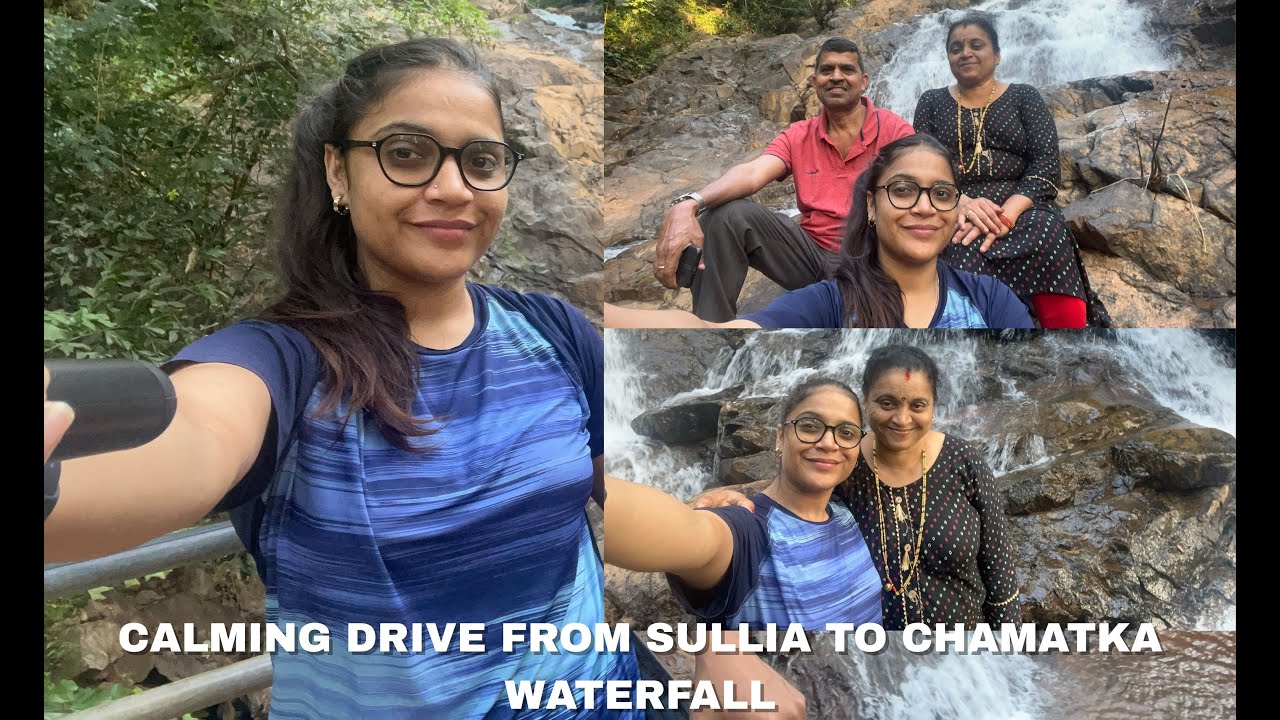 THE MOST CALMING DRIVE FROM SULLIA TO CHAMADKA WATERFALL || The most ...