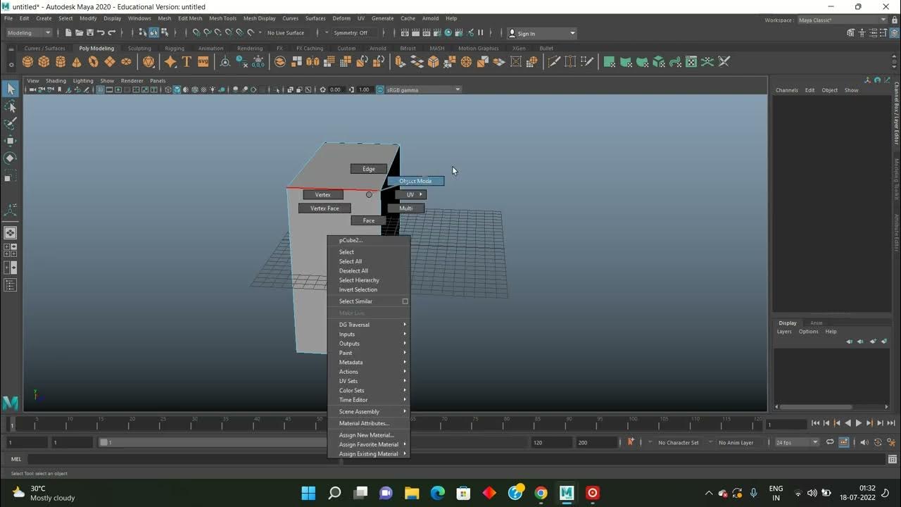 How to use mirror in maya - YouTube