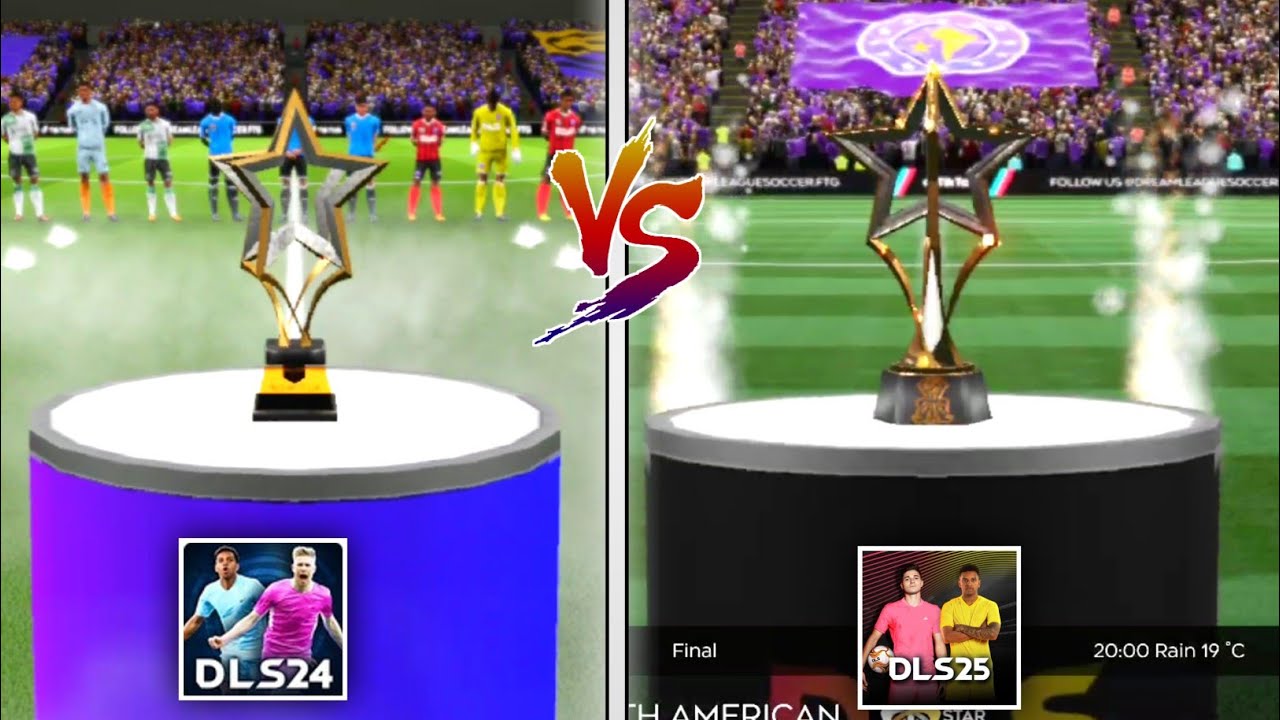 DLS 25 vs DLS 24 Gameplay Comparison | Dream League Soccer 2025 Trophy ...