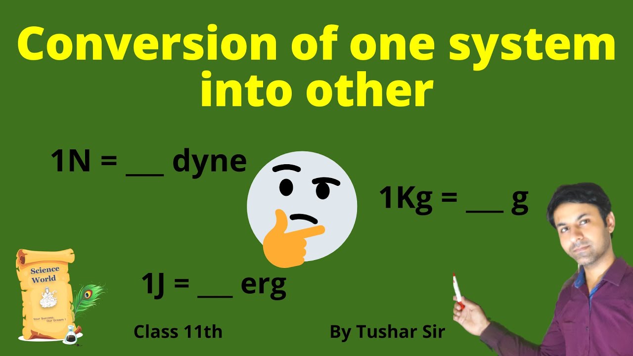 Conversion of one system of unit into other || #Science #Physics ...