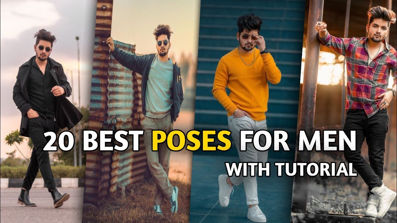 20 BEST POSES FOR MEN WITH TUTORIAL || BOY PHOTO SHOOT POSE || STYLES ...