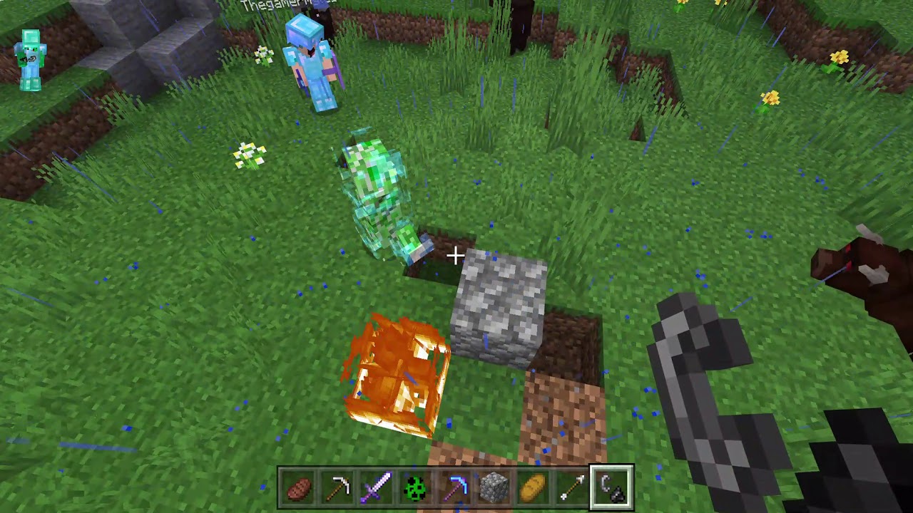Charged Creeper explosion!! - YouTube