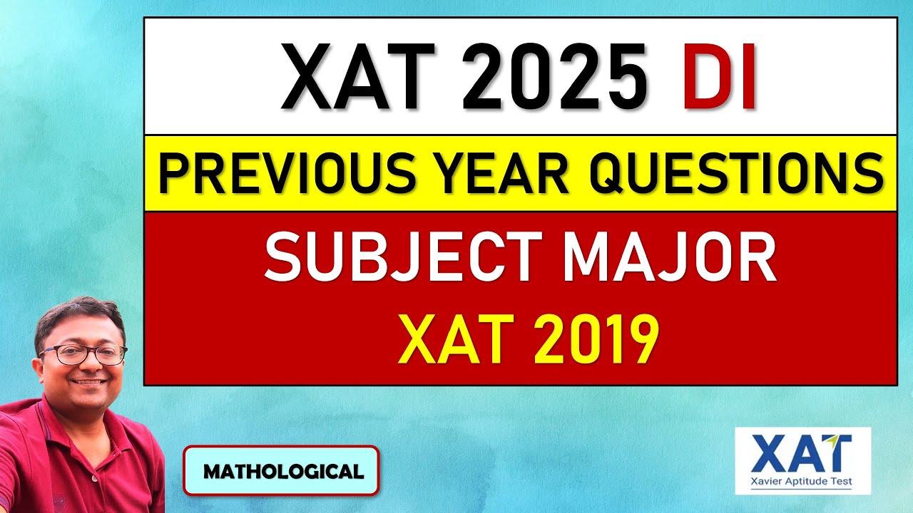 XAT 2025 DATA INTERPRETATION Series || XAT 2019 - Subject Majors Pie ...