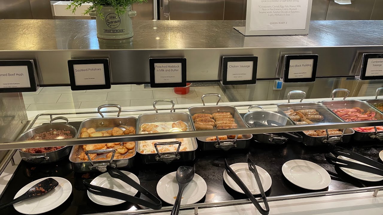 Queen Mary 2 Breakfast Buffet King’s Court Review November 1st 2024 ...