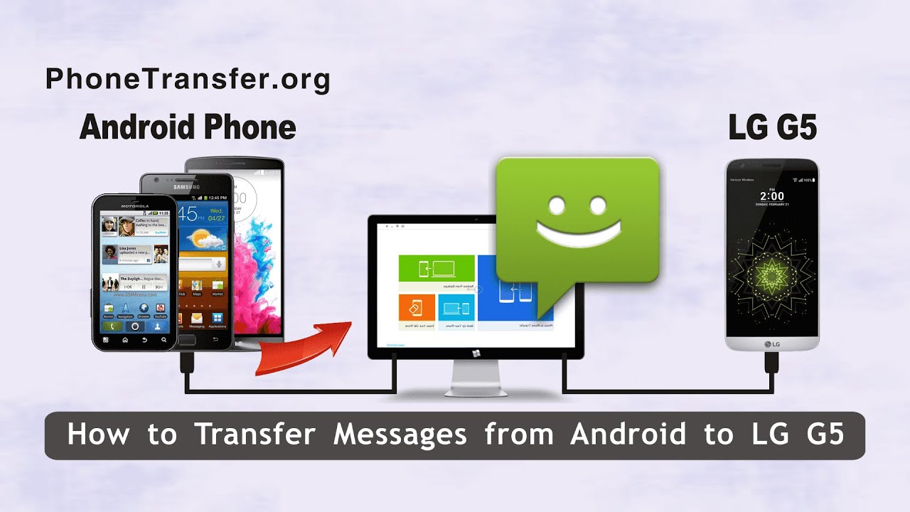 How to Transfer Messages from Android to LG G5, Sync Android SMS with ...