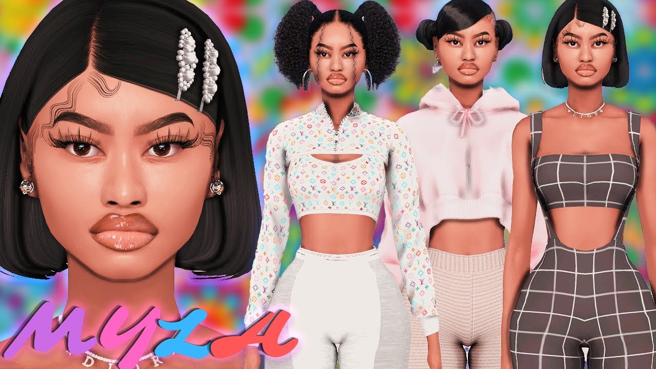 Sims 4 CAS Myla Hurley | CC Folder & SIM DOWNLOAD - YouTube