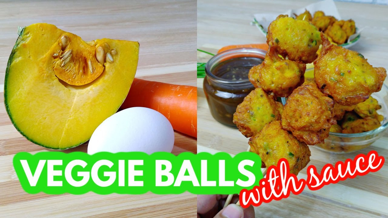 VEGGIE BALLS | Ganito ang Gawin mo sa Kalabasa at Carrot | with ...