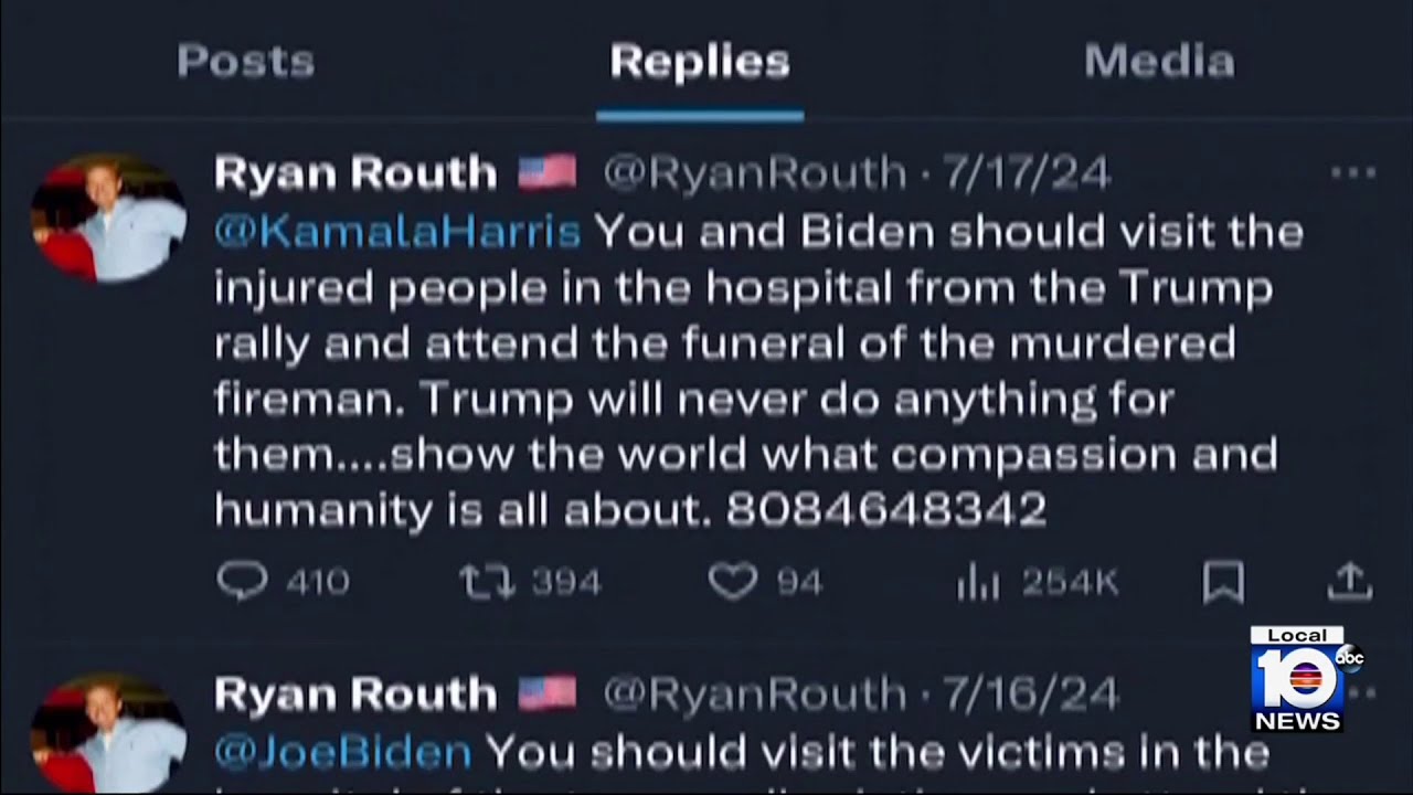 Shooting near Trump: Ryan Routh identified as suspect - YouTube