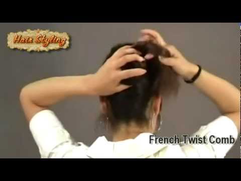 Easy Hair DIY with a French Twist Comb 01 - YouTube
