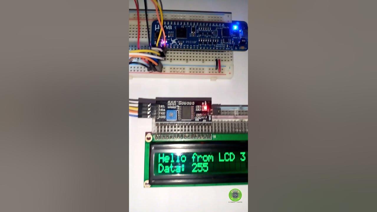 Control De Multiples Pantallas Lcd Por I2c Pic18f4550 Test Youtube