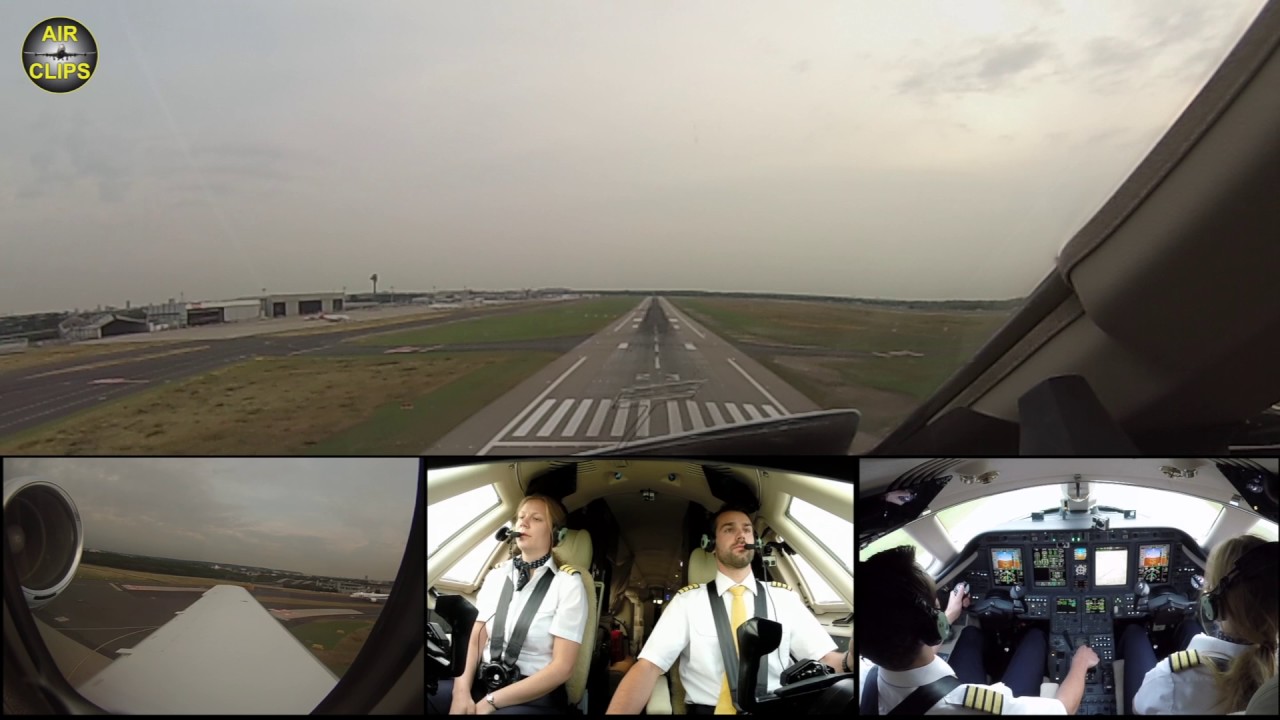 KISS LANDING: Citation Sovereign Jet perfectly touches the Runway in ...