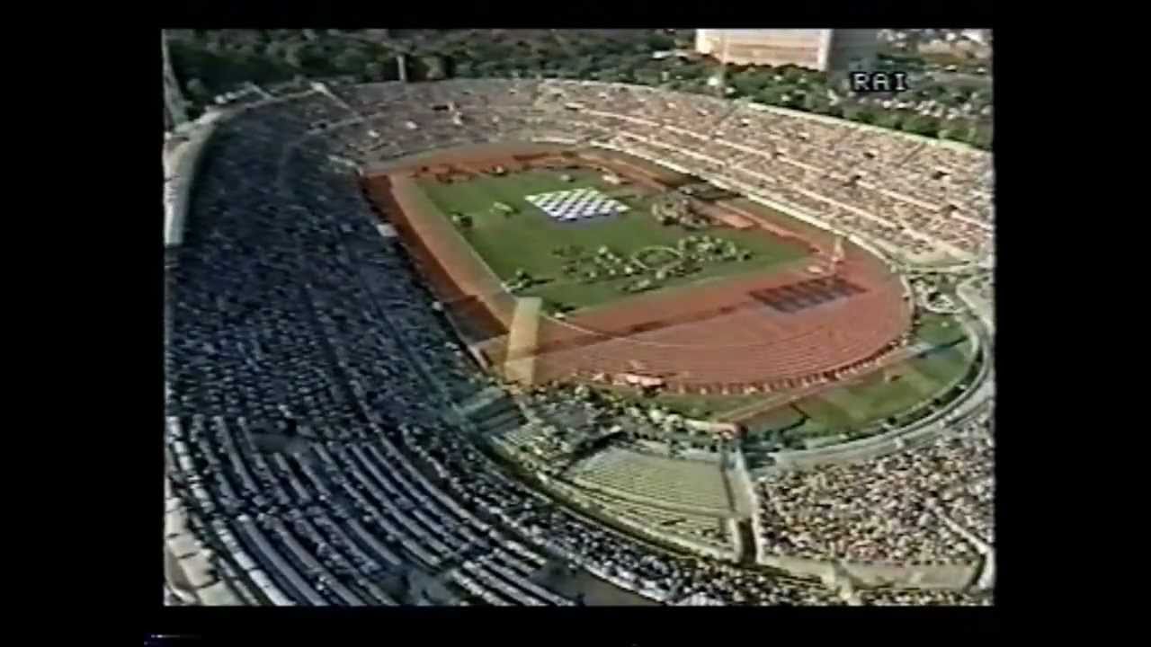 Roma 1987 Cerimonia di apertura Mondiali di Atletica - Pinocchio - YouTube
