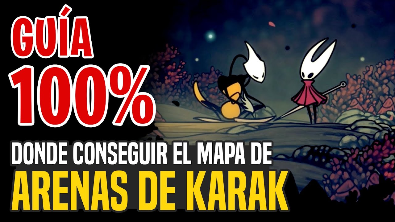 Mapa de Arenas de Karak - Guía 100% - Silksong - YouTube