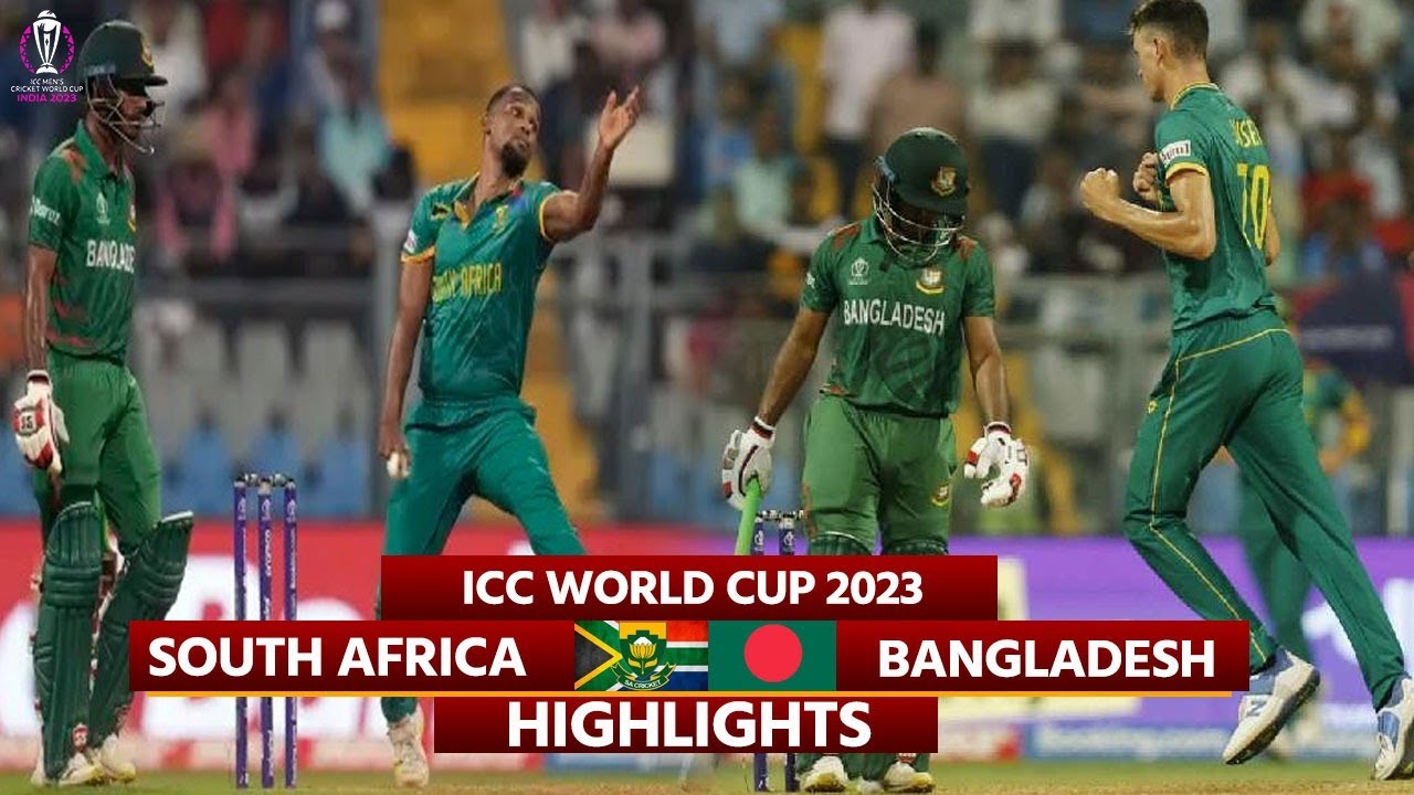 South Africa vs Bangladesh World Cup 2023 Highlights : SA vs BAN World ...