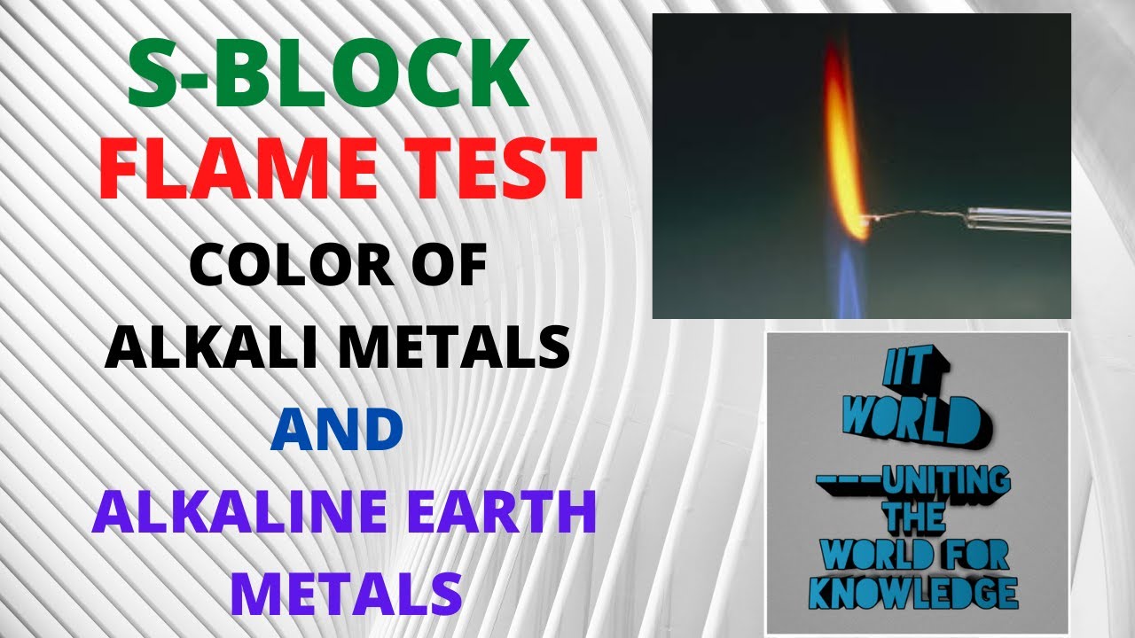 Flame test analysis OF S Block Elements | JEE MAINS | TARGET 60 days ...