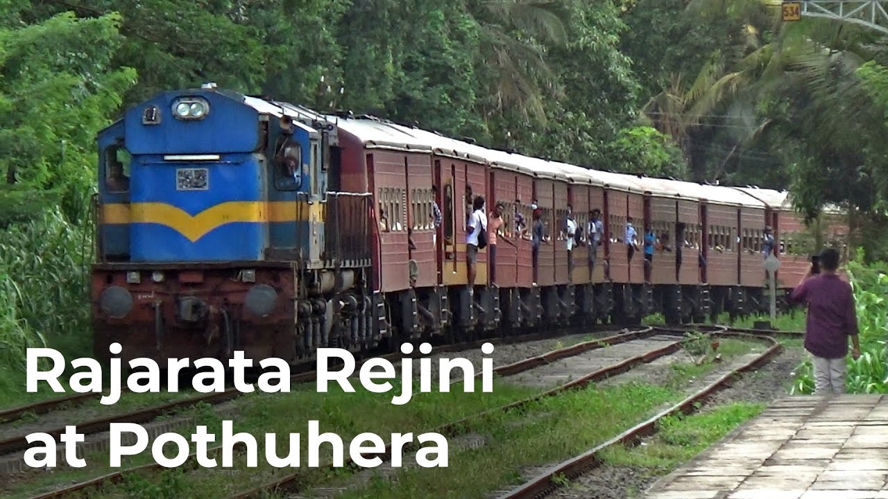 Rajarata Rejini Express Train Arriving at Pothuhera Railway Station in ...