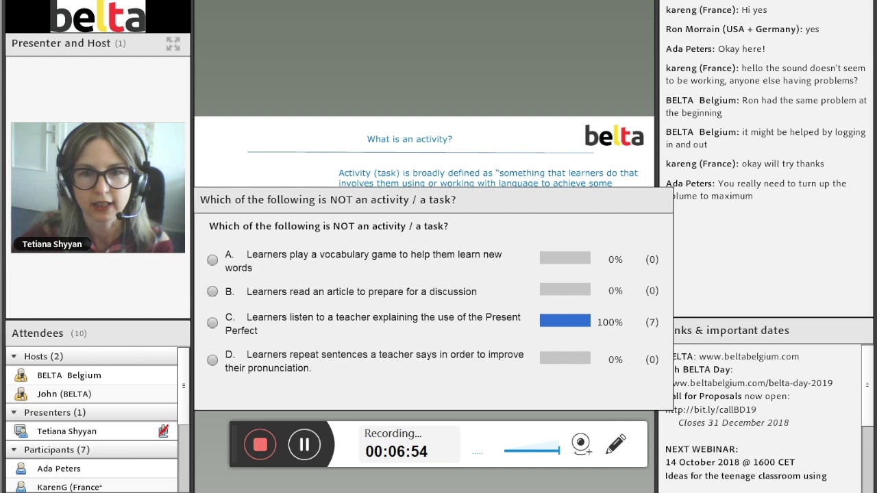 Sundays with BELTA Webinar (September 2018 -Tetiana Shyyan: Mind the Gap) - YouTube