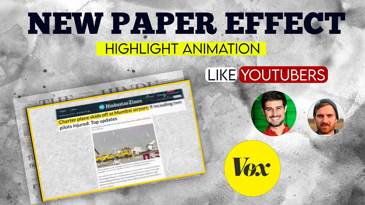 News Paper Effect In Adobe Premiere Pro | Video Editing Like Vox ...