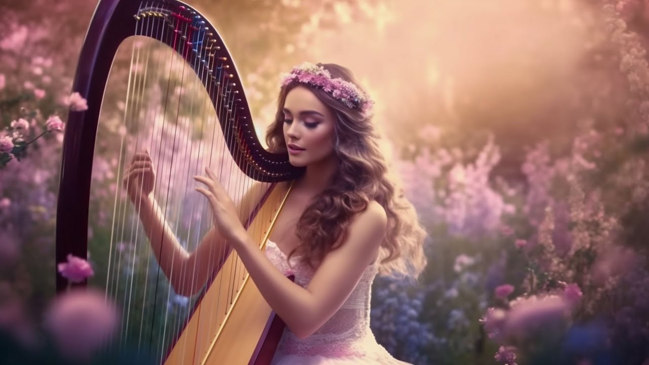 Relaxing Harp Hymn - Paradise Harp Music Instrument - Healing Harp ...