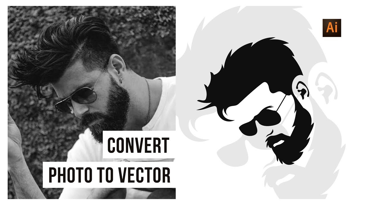 Convert Photo To Vector In Adobe Illustrator CC - YouTube