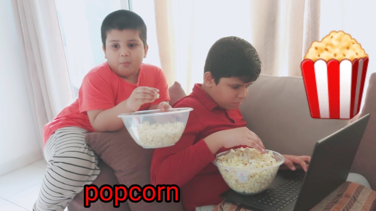 My 11 years old son made popcorn simple easy recipe /popcorn / easy way ...