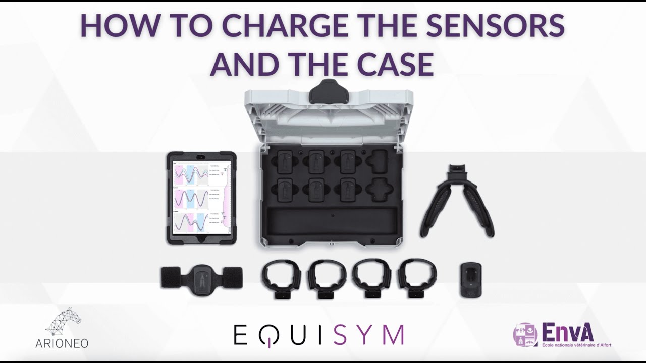 How to charge the sensors and the case - YouTube