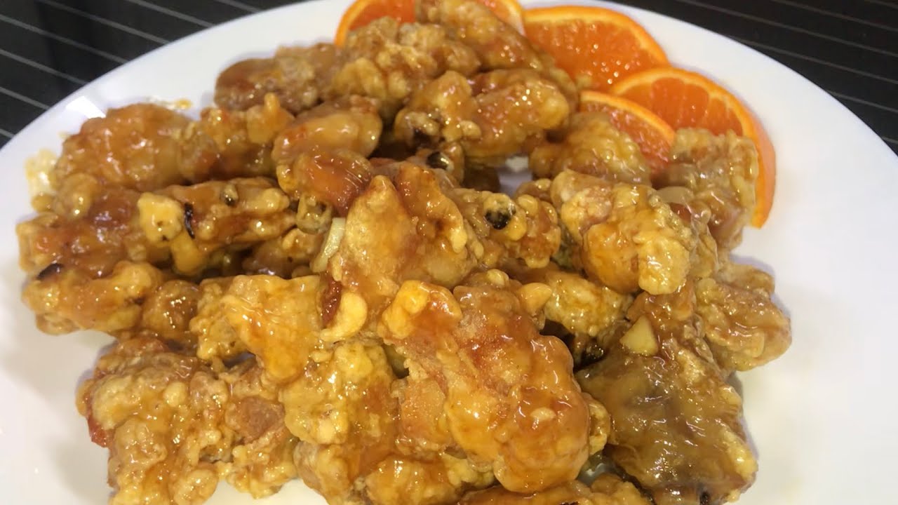 Resepi ayam goreng Oren/ orange fried chicken - YouTube