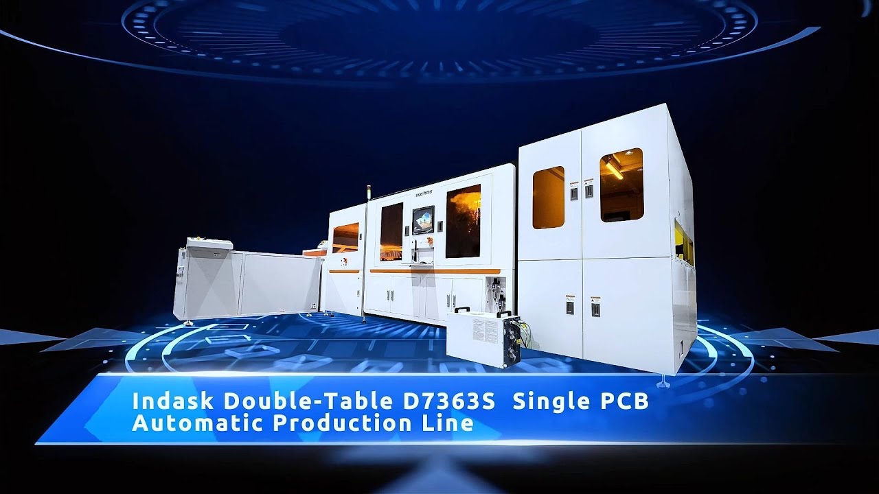 Indask Double-Table D7363S Single PCB Automatic Production Line - YouTube