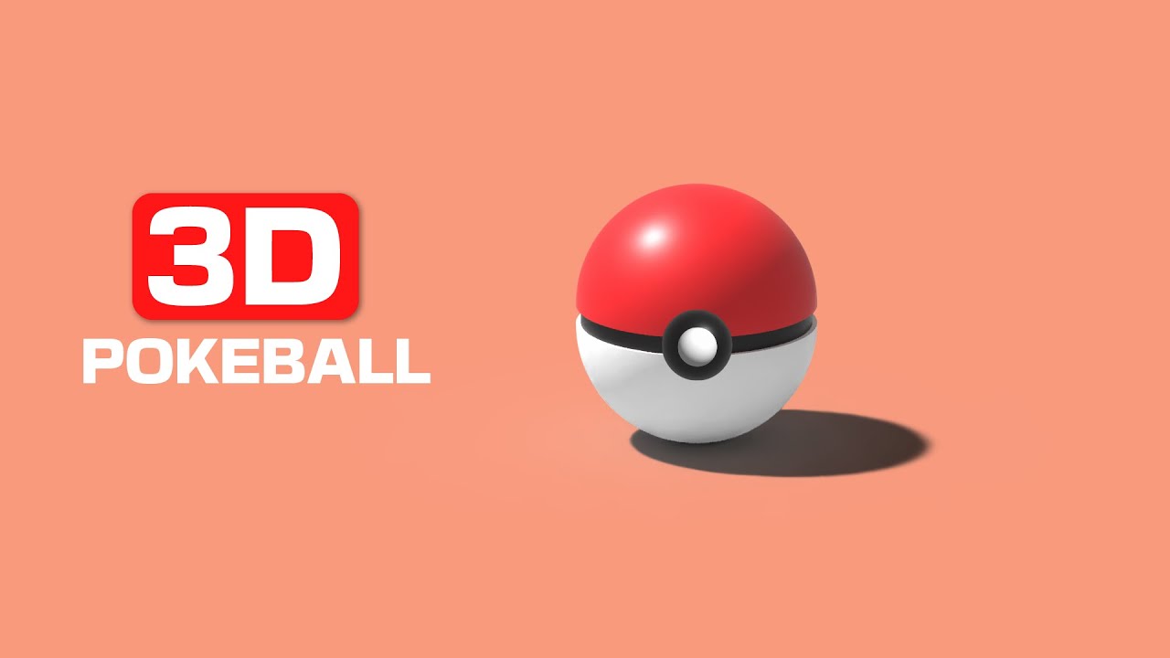 Make A 3D Pokeball In Seconds | Adobe Illustrator Quick & Easy - YouTube