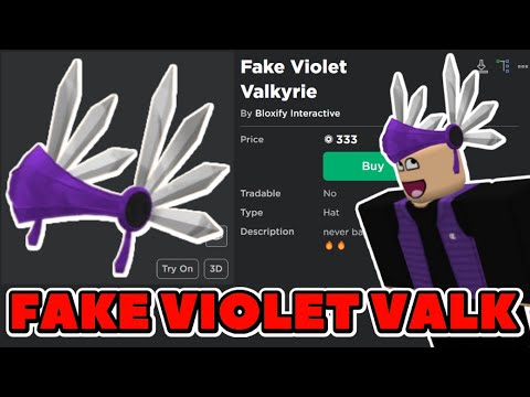 Roblox UGC Fake Violet Valkyrie Helm *333 Robux* - YouTube