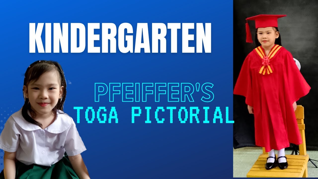 PFEIFFER BLUE'S TOGA PICTORIAL || Kindergarten Grad Pictorial - YouTube