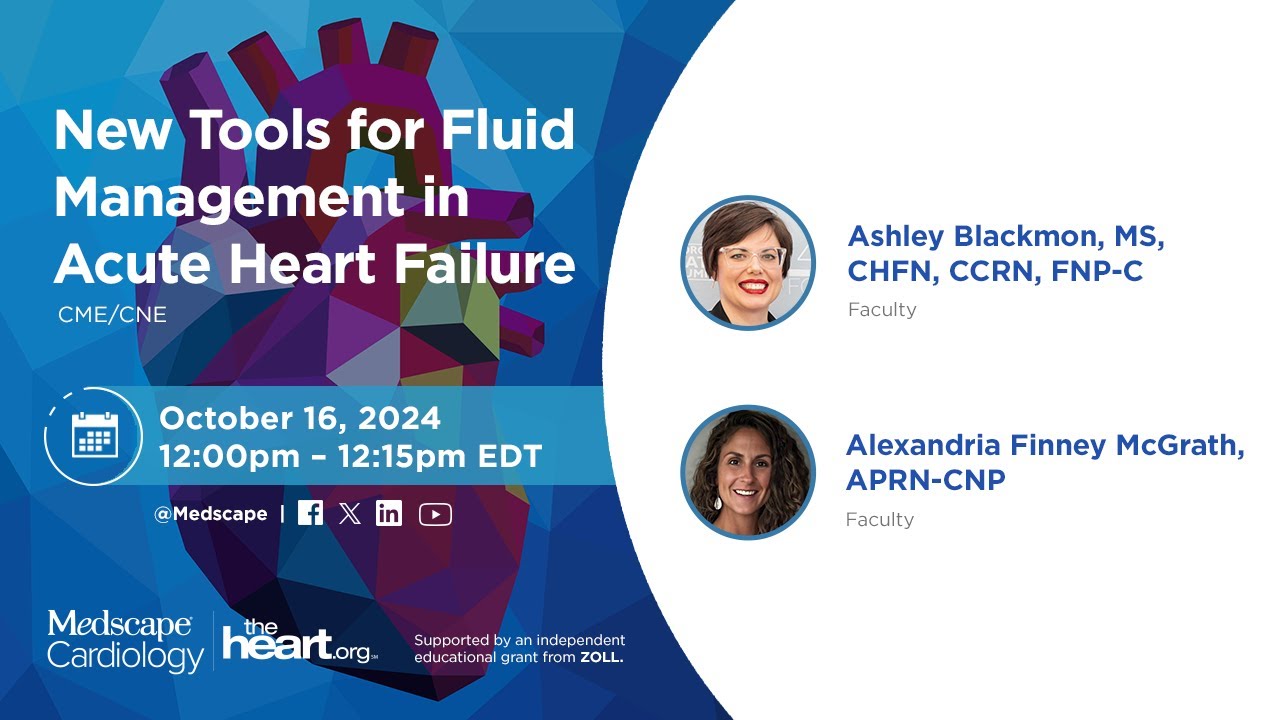 New Tools for Fluid Management in Acute Heart Failure - YouTube