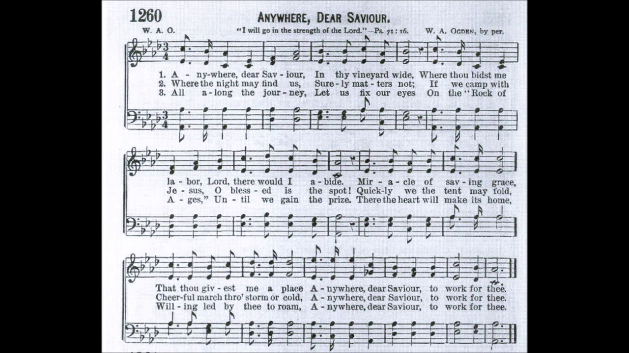 Anywhere, Dear Savior (Anywhere with Jesus) - YouTube