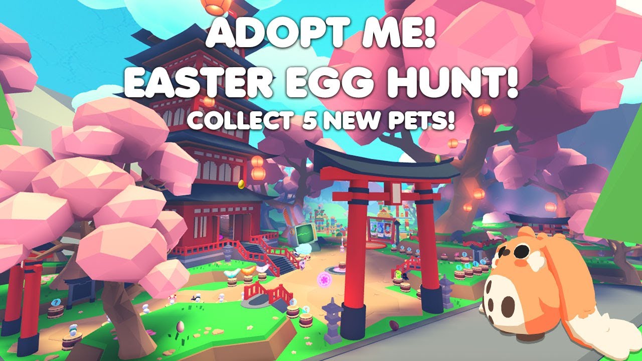 EASTER EGG HUNT & COLLECT 5 NEW PETS IN ADOPT ME! - YouTube