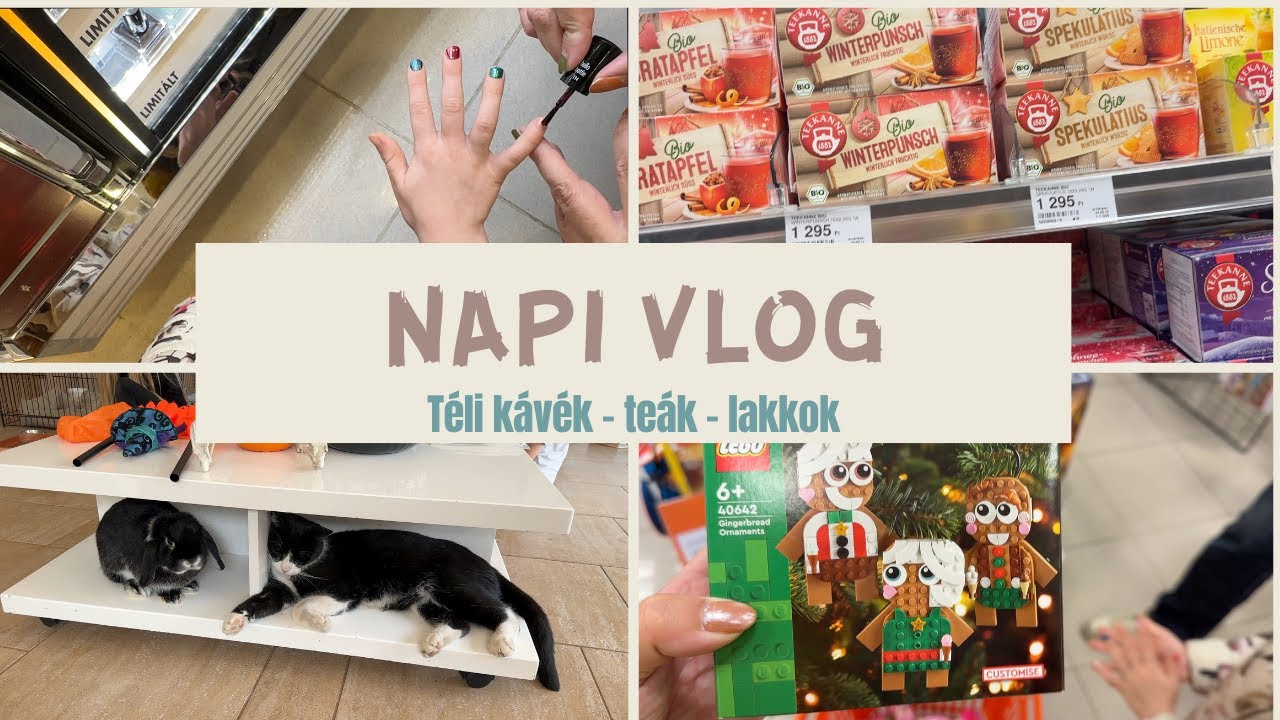 NapiVlog (nov. 5-9.) - Téli kávék - teák - lakkok - YouTube