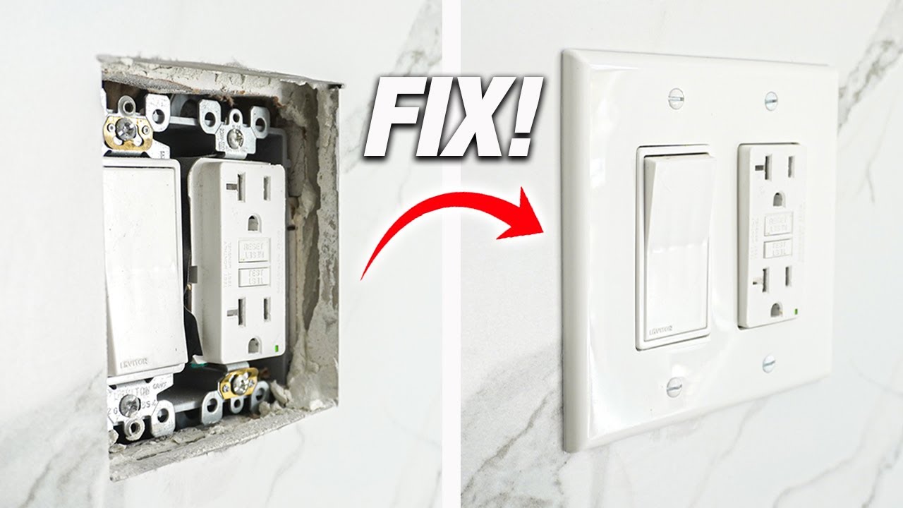 How To Fix A Sunken Electrical Outlet Box In Your Wall DIY YouTube how-to-fix-a-sunken-electrical-outlet-box-in-your-wall-diy-youtube