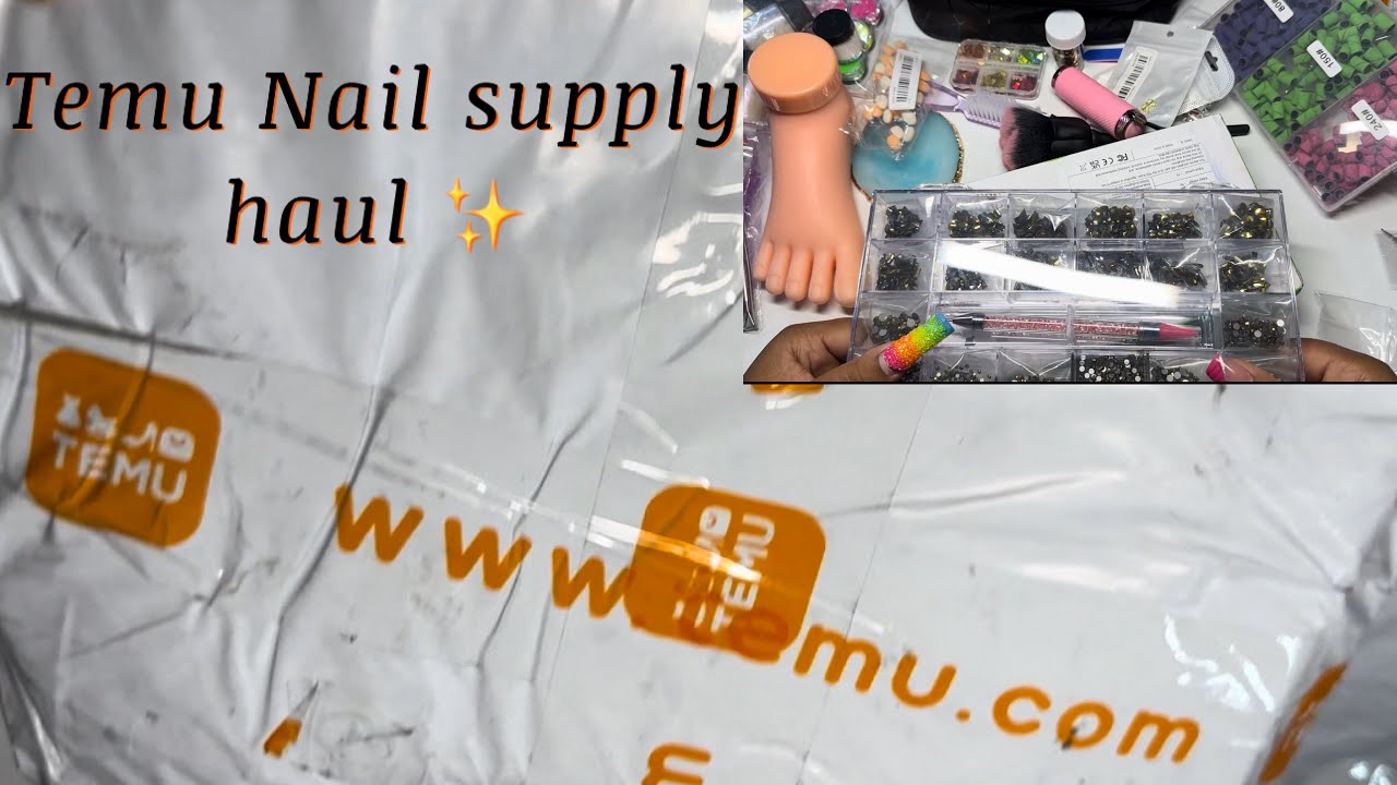TEMU NAIL HAUL | Affordable Nail Supplies | ASMR (kind of🤣) - YouTube
