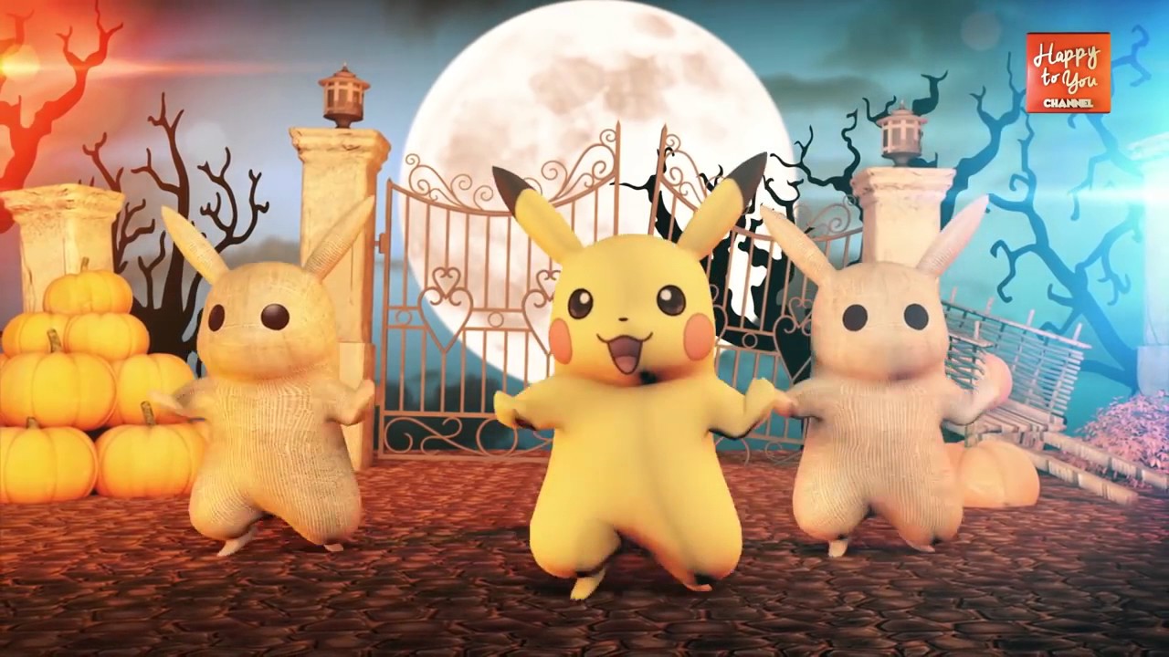 PIKACHU THRILLER Michael Jackson's Thriller Tribute Parody Halloween ...