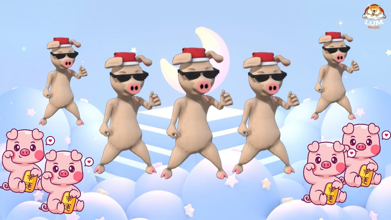 Cha Cha Cha Đàn Heo Con - Bà Của Em Có Một Đàn Heo Con - Nhạc Heo Nhảy ...