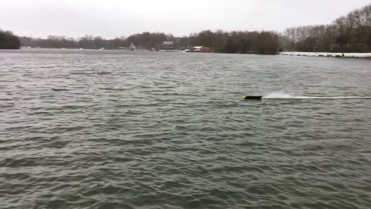3D printed boat test - YouTube