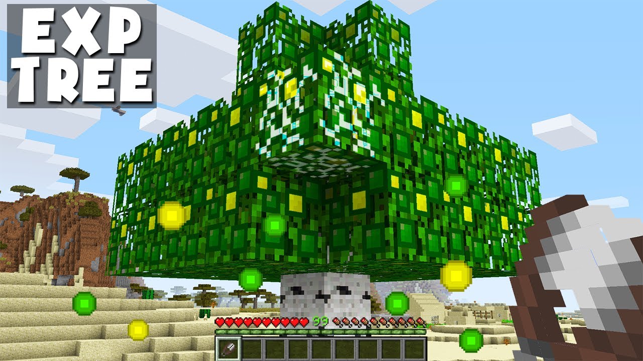 EXPERIENCE TREE in Minecraft! How to FARM XP? - YouTube